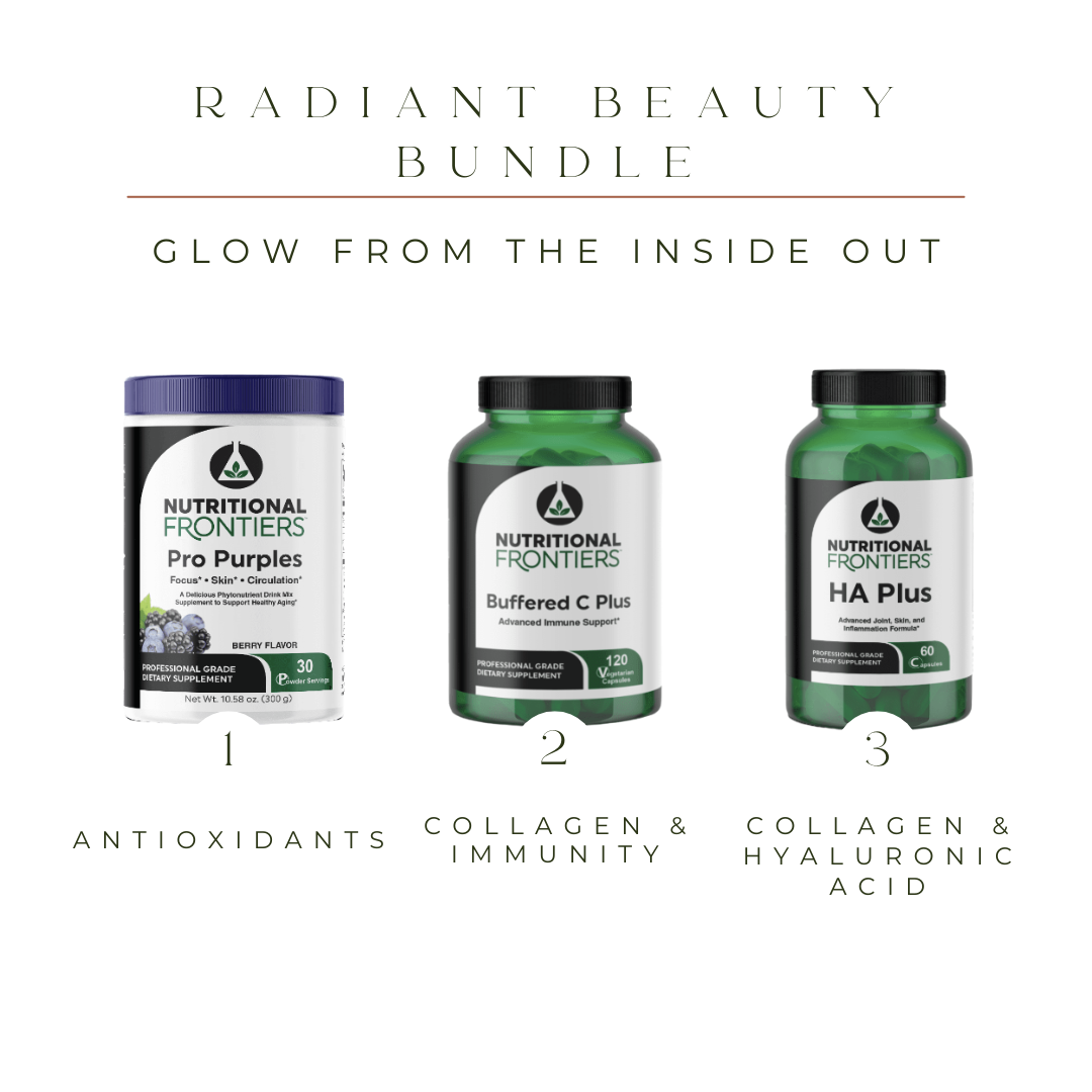 Radiant Beauty Supplement Bundle | Antioxidants, Collagen & Hydration ...